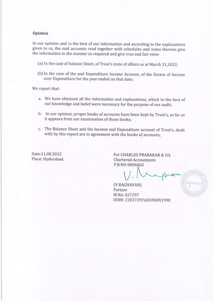 Audit Report 2021 – 2022 – LCT